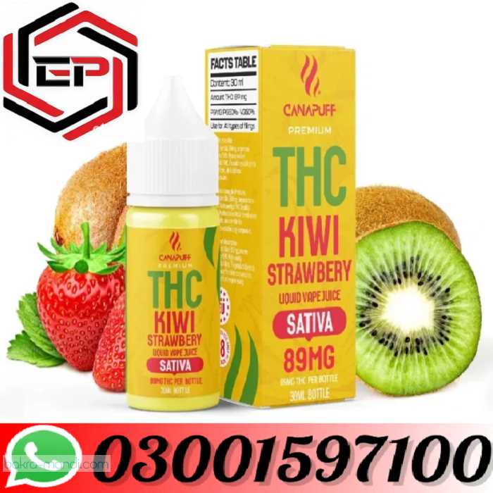 New THC Liquid 89mg – Kiwi Strawberry – 30ml In Lahore - 03001597100 ...